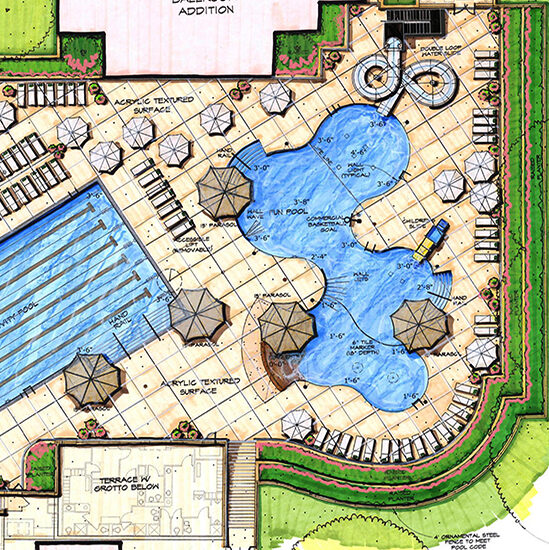 Southern Hills Country Club Pool - Planning Design Group